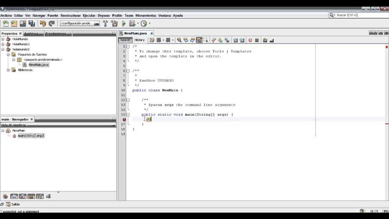 Hola mundo en java Net Beans con JoptionPane - YouTube