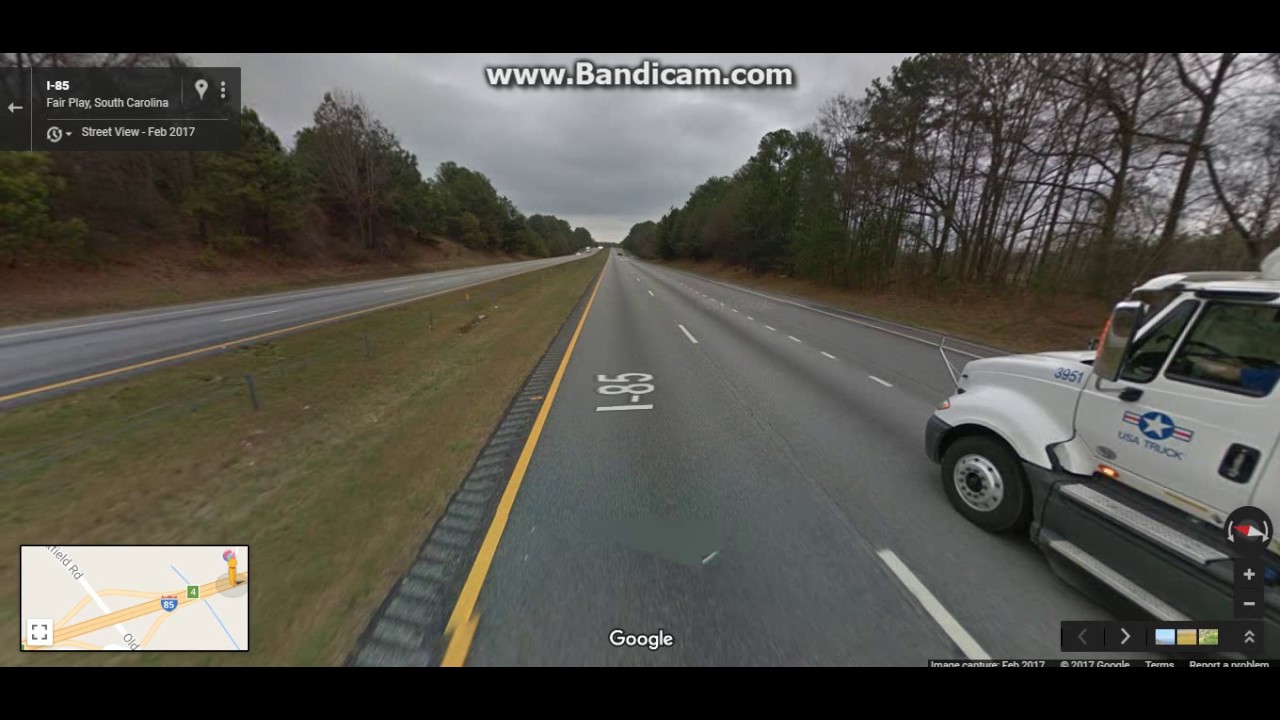 Interstate 85 - South Carolina (Exits 1 to 11) northbound - YouTube