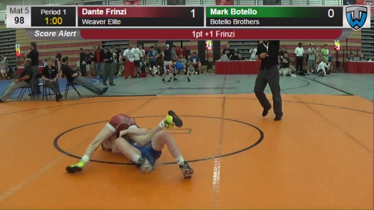 3327 Schoolboy 98 Dante Frinzi Weaver Elite vs Mark Botello Botello ...