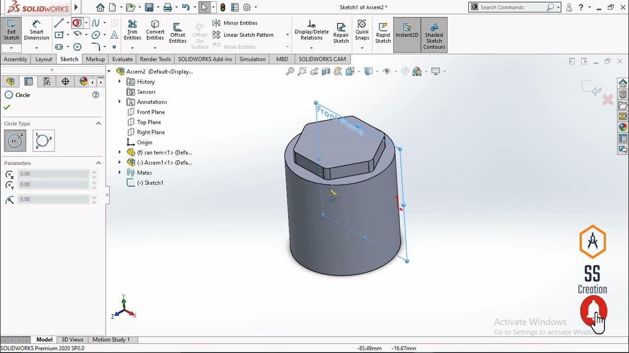 How to Propagate Features to Part From Assembly in Solidworks 2020 ...