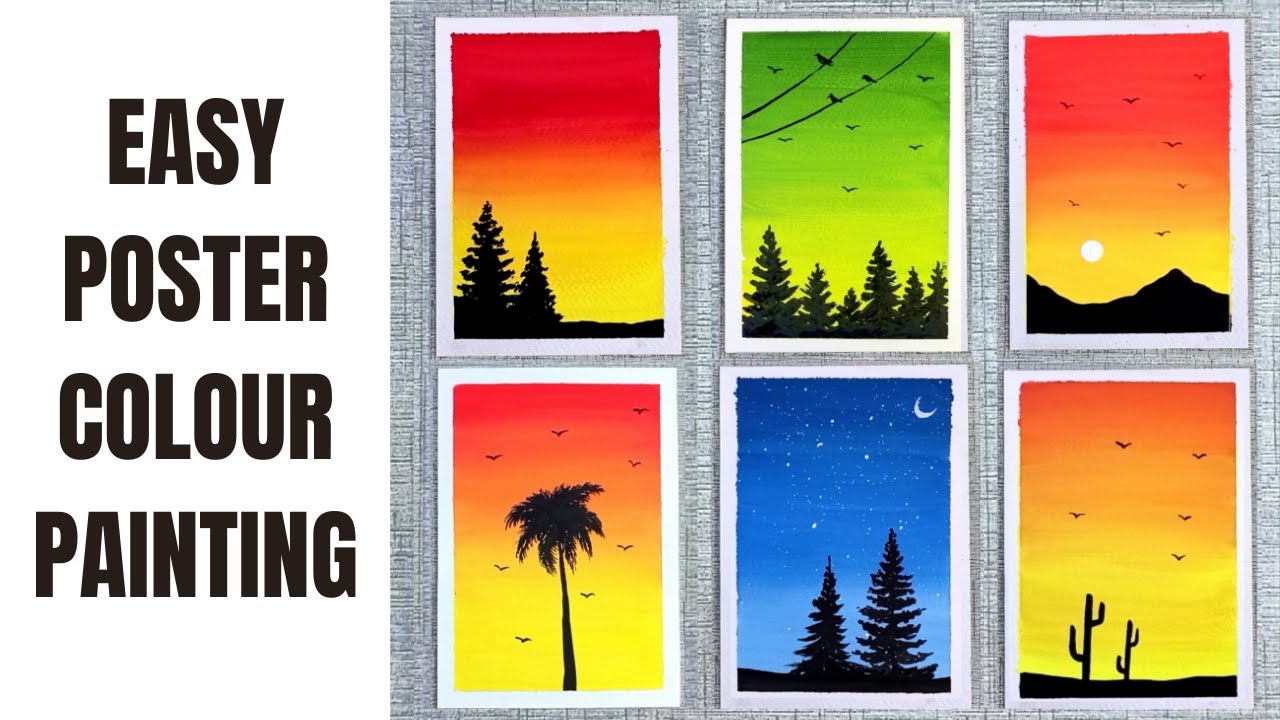 Watercolour drawing | Poster colour painting | Painting | Drawing - YouTube