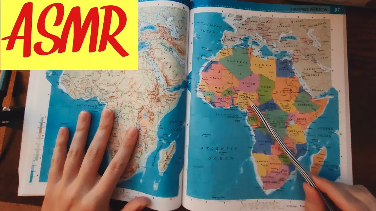 ASMR Map of West Africa (ASMR Geography) - YouTube
