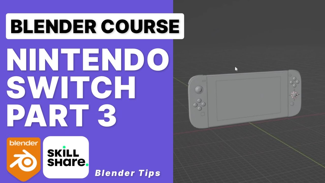 Create A Nintendo Switch Part 3 - Modelling Tips For Buttons - YouTube