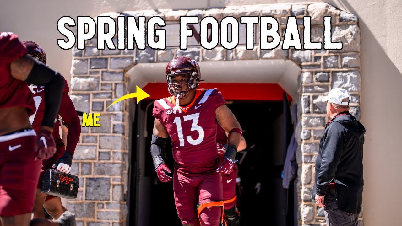 DAY IN THE LIFE || Virginia Tech Spring Game !! - YouTube