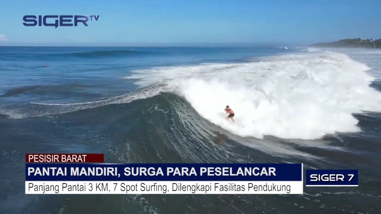 PANTAI MANDIRI, SURGA PARA PESELANCAR - YouTube