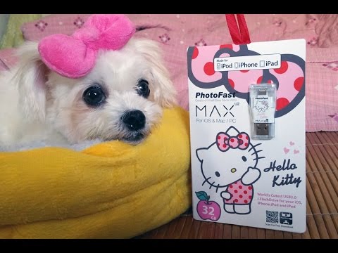 PhotoFast x Hello Kitty MAX 超可愛蘋果專用隨身碟 - YouTube