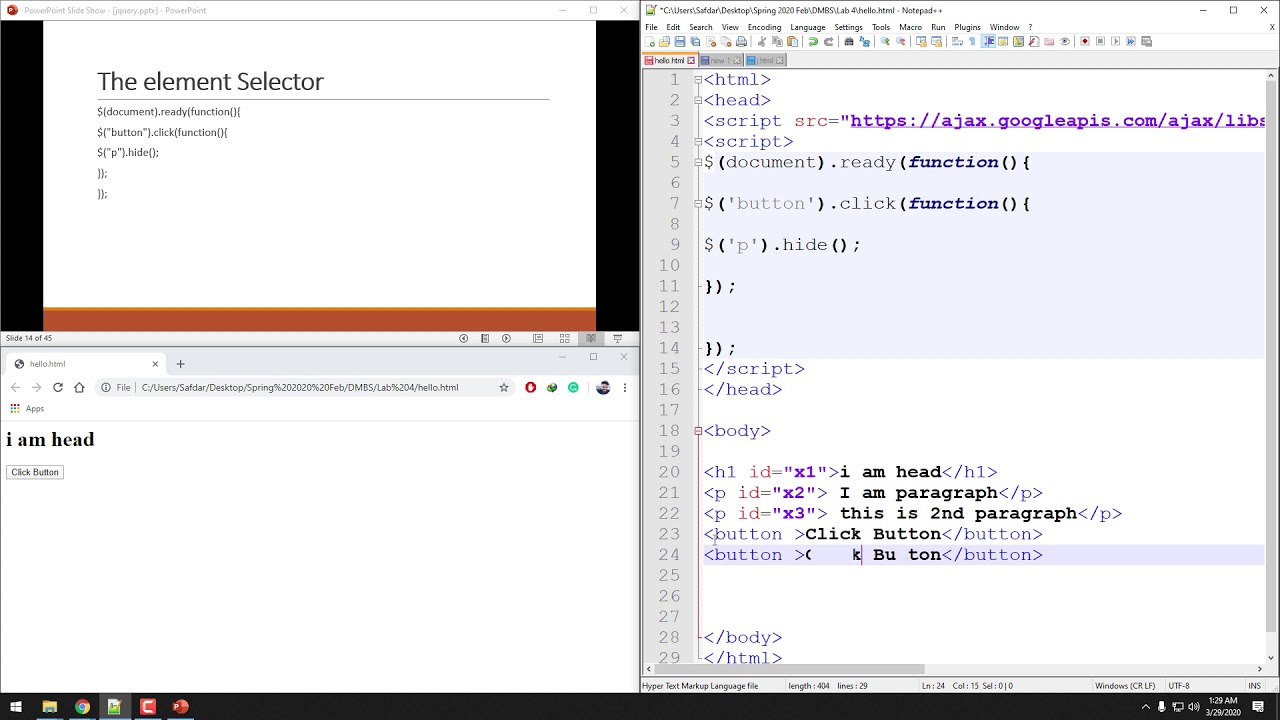 Introduction To Jquery Youtube