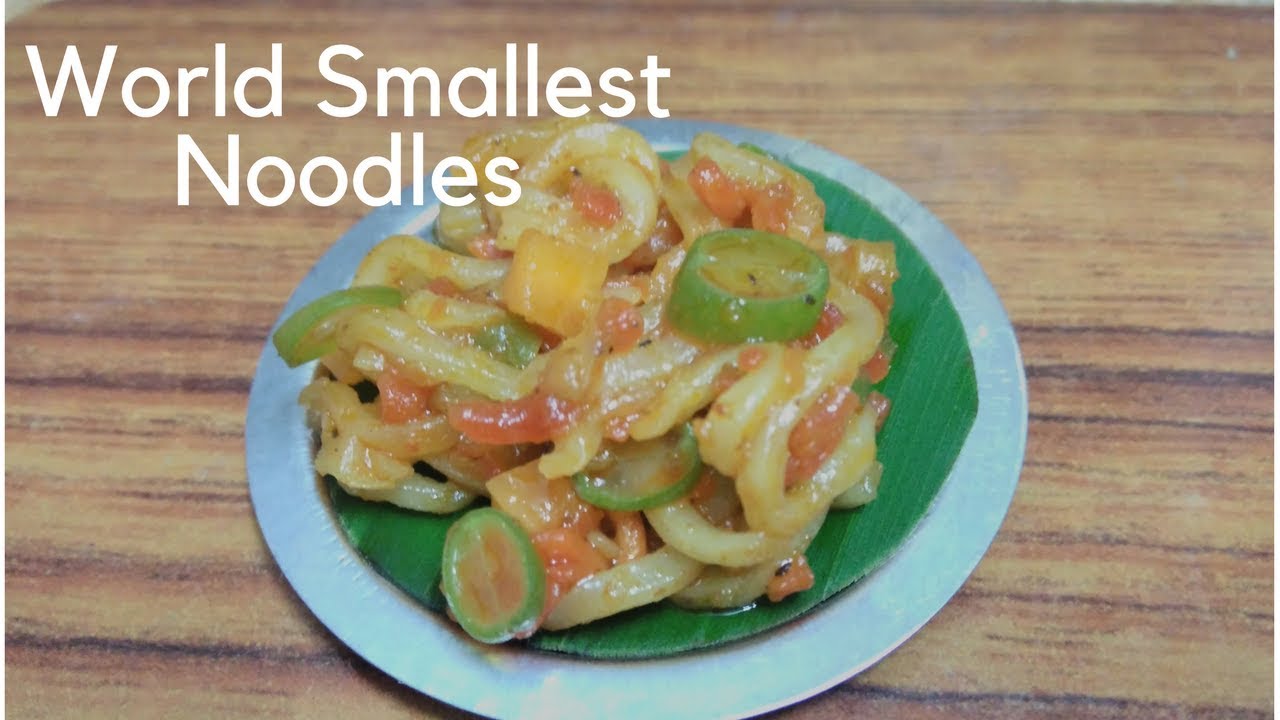WORLD SMALLEST NOODLES!!!!!!! - YouTube