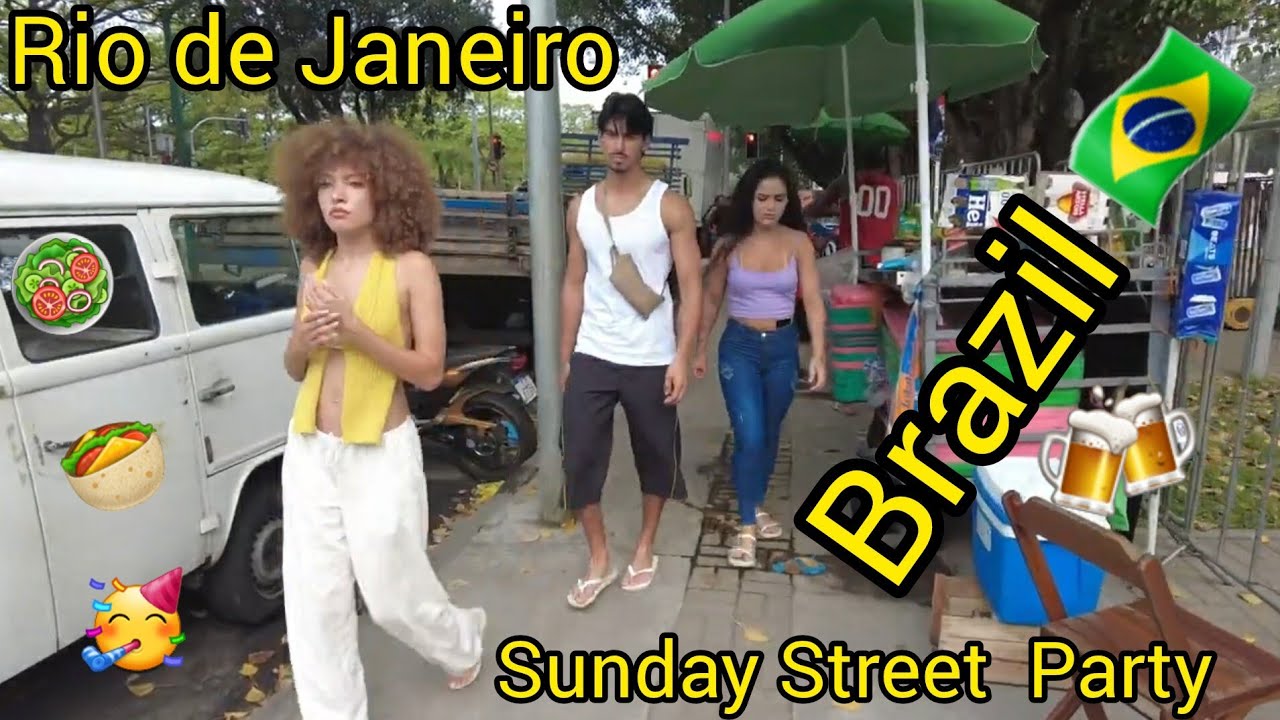 Party Everyday Day In Rio Brazil Streets 🇧🇷 - YouTube