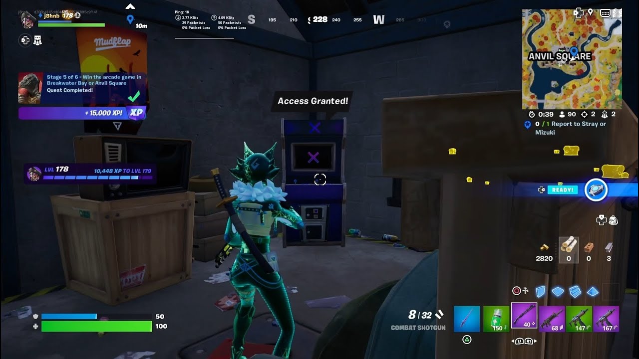 Fortnite - Win The Arcade Game In Breakwater Bay Or Anvil Square ...