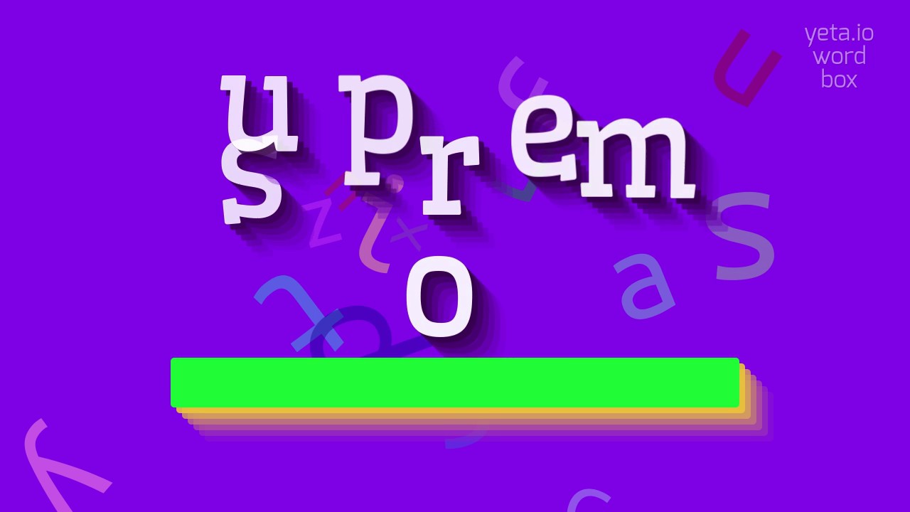 HOW TO PRONOUNCE SUPREMO? #supremo - YouTube