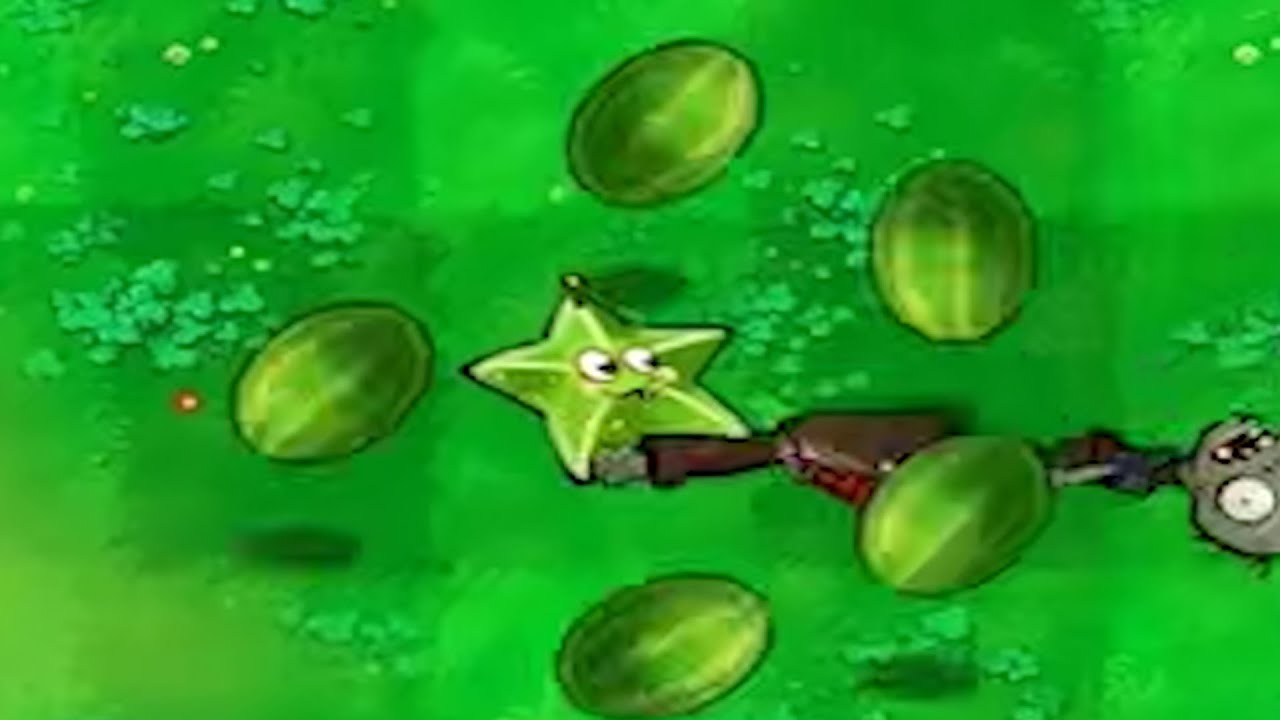 Watermelon Starfruit - NEW PLANT IN Plants vs Zombies - YouTube