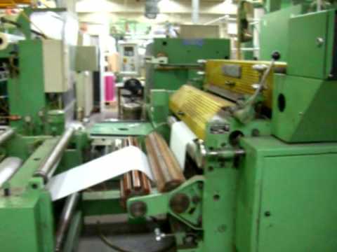 Production HOBEMA sheeter 101A with embossing unit - YouTube