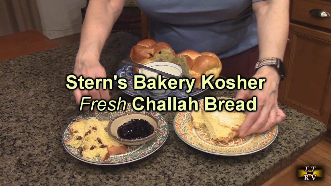 Stern's Bakery Kosher Fresh Challah Bread 16 Ounce - Traditional Raisin ...