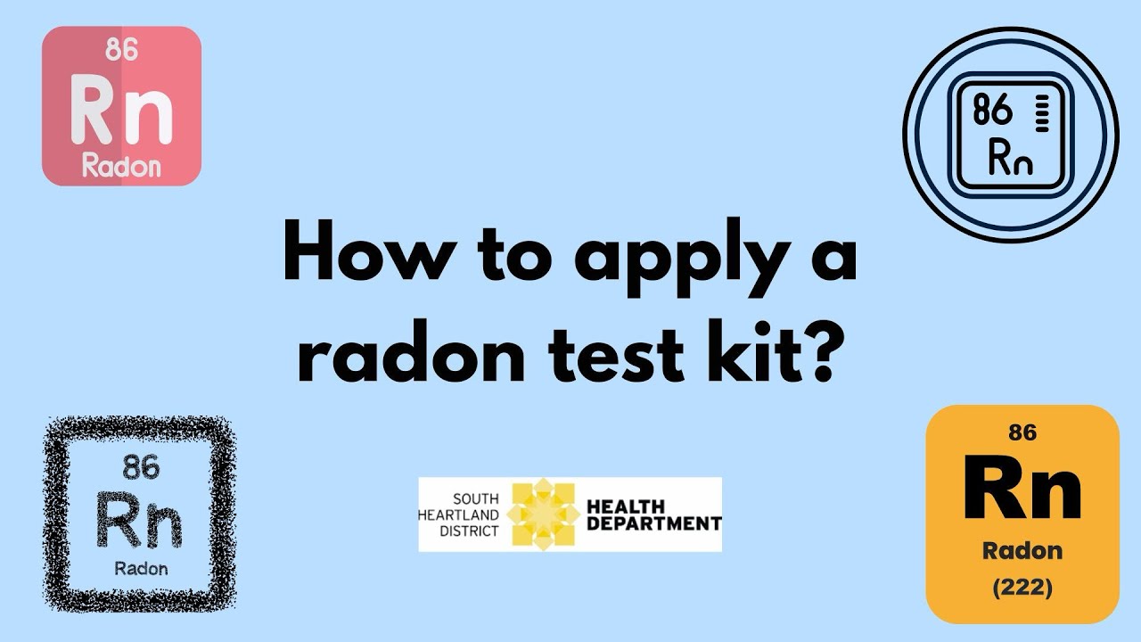 How to apply a radon test kit? - YouTube