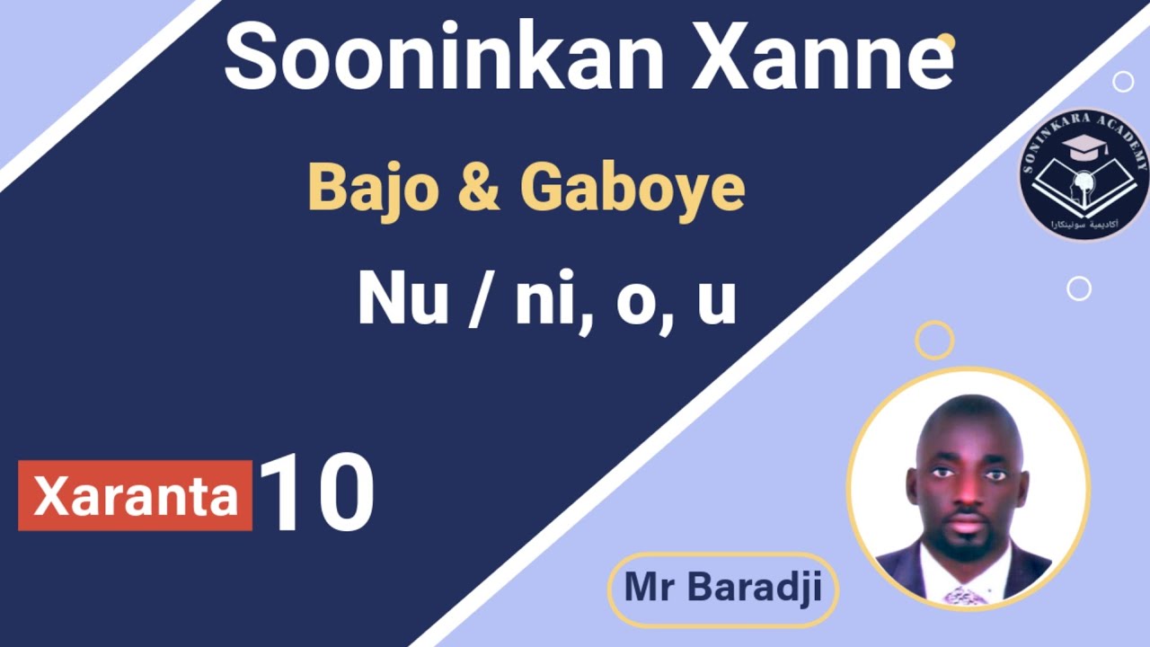 Learn soninke language lesson N°10 - YouTube