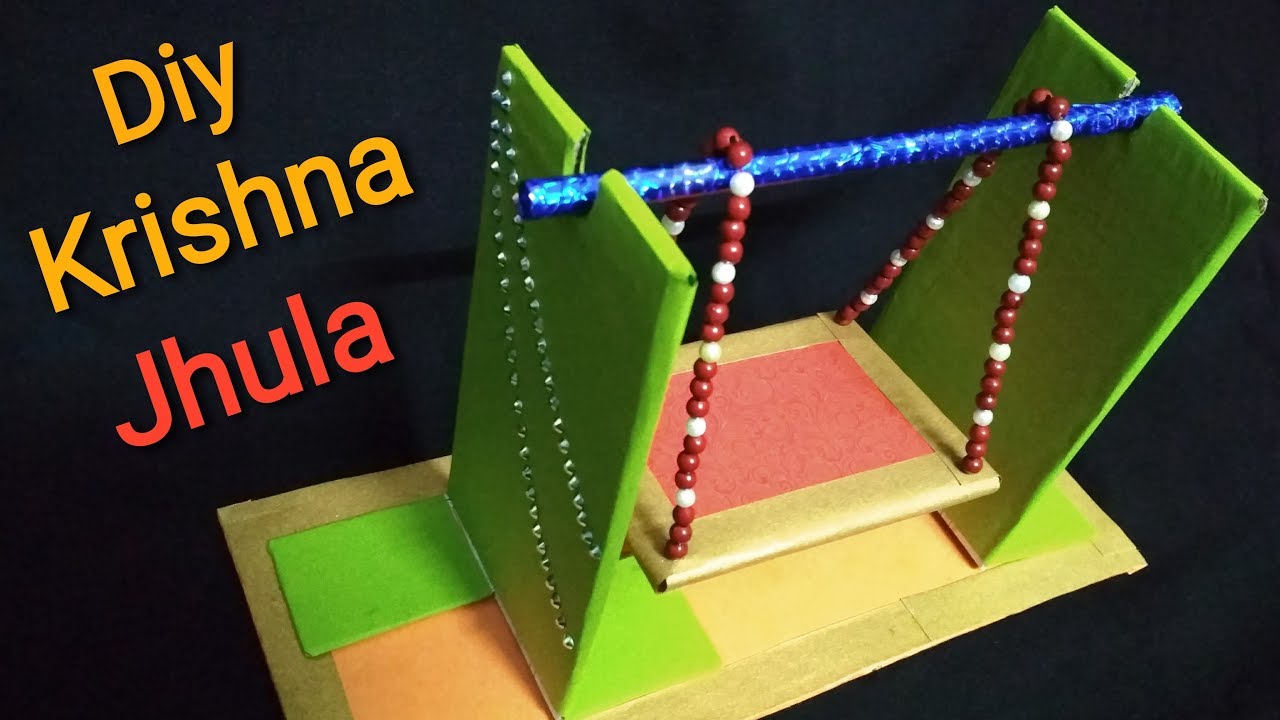 How To Make Jhula For Bal Gopal At Home | Laddu Gopal Jhula | Diy ...