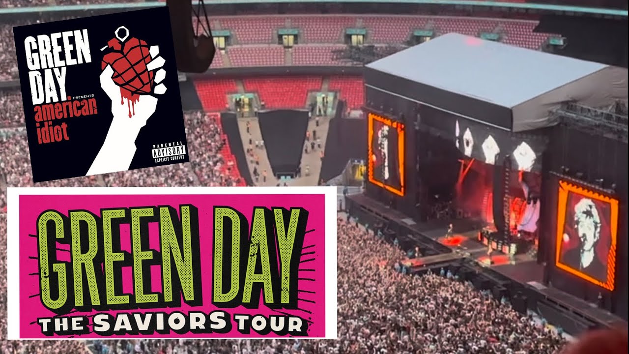 Holiday GREEN DAY live @ Wembley Stadium Saviours Tour 29th June 2024 ...