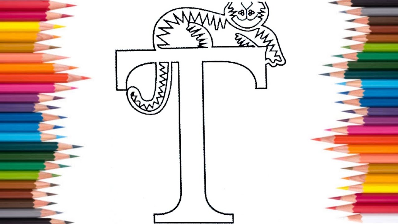 T alphabet | Colouring 🌈 in T | Colouring 🌈 craft. - YouTube
