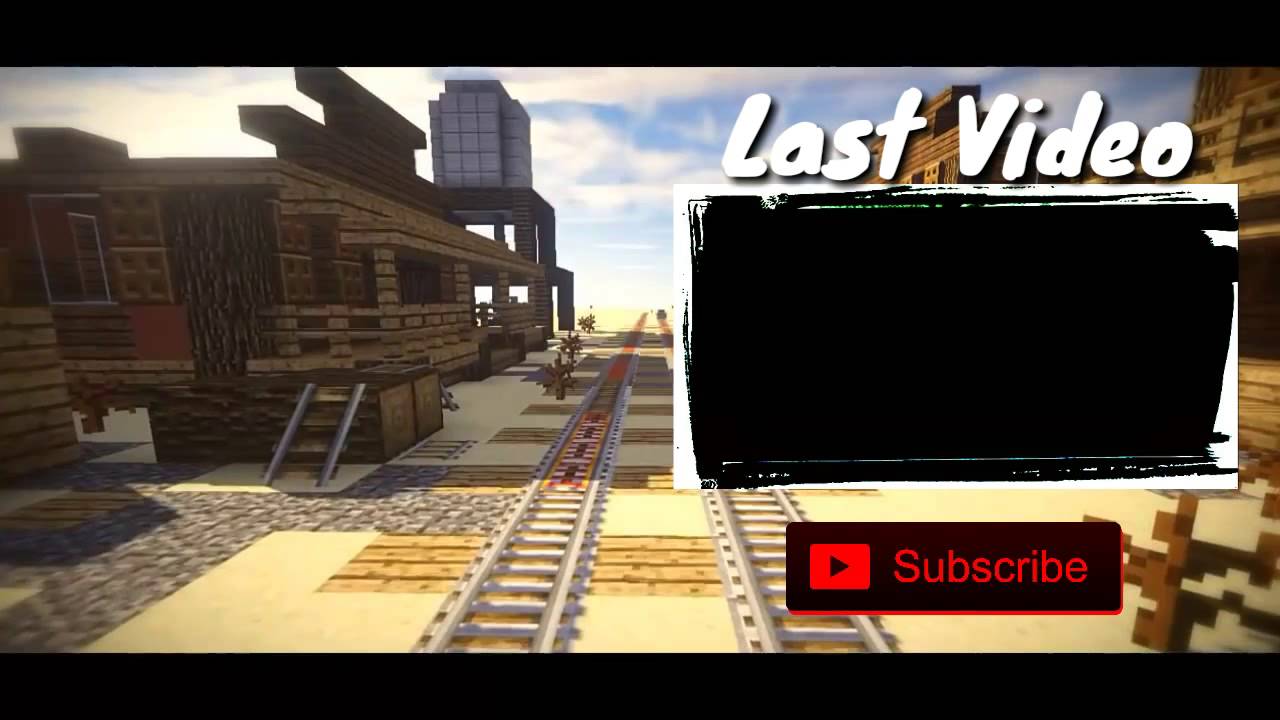Outro Minecraft Template + Download - YouTube
