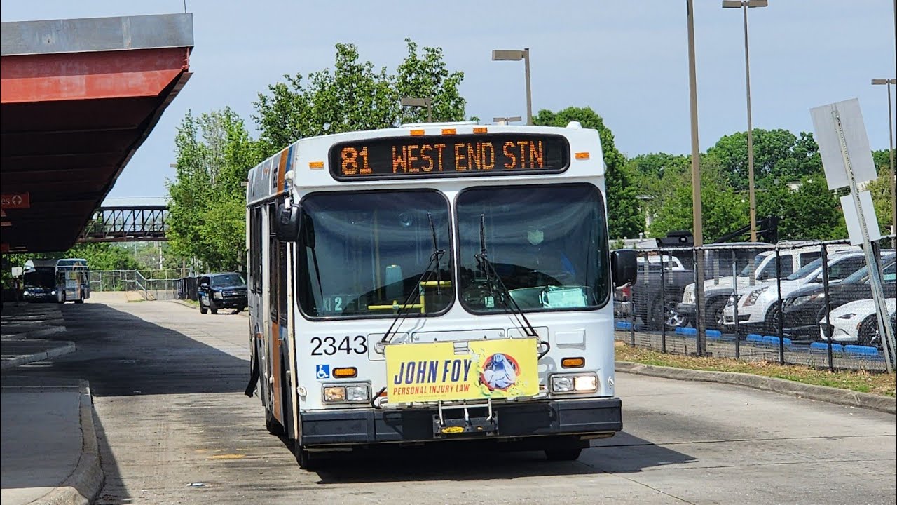 MARTA:2004 New Flyer D35LF #2343 On The Route 81 To East Point Station ...
