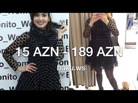 15 manatlıq geyimin 189 manata satılması iddiasına \