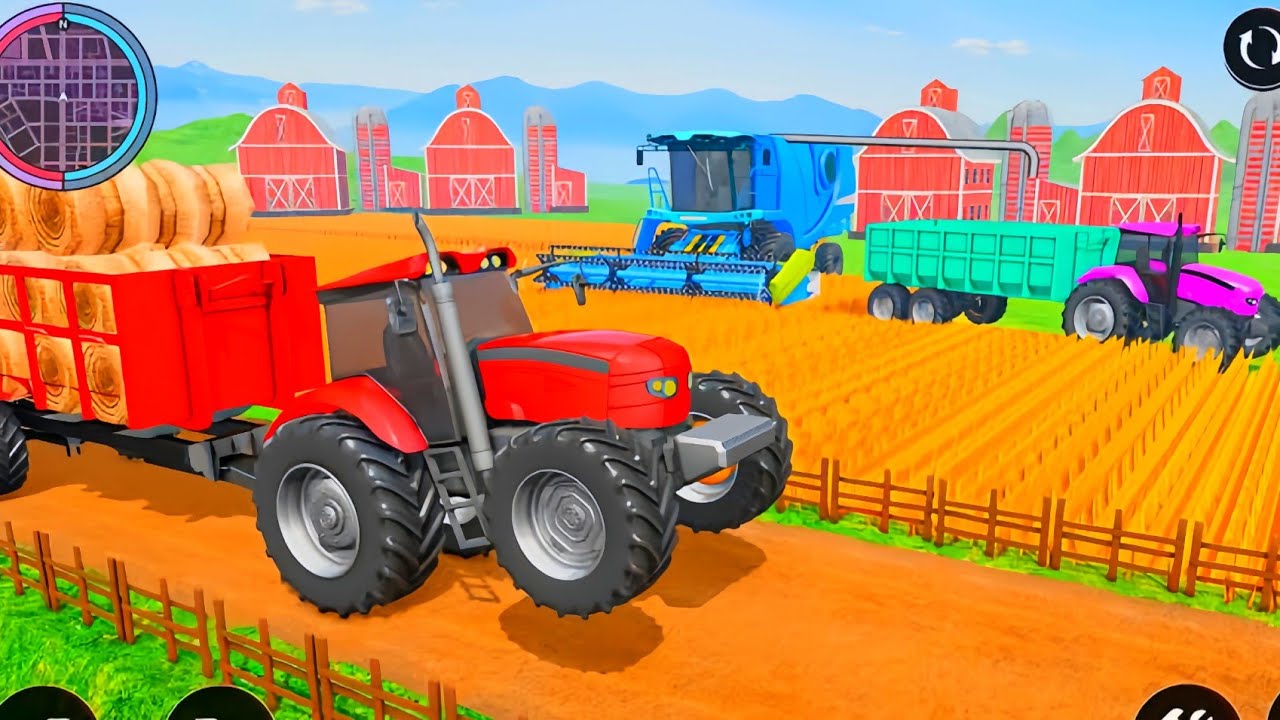 tractor driving simulator | tractor game for Android | tractor game 3d - YouTube