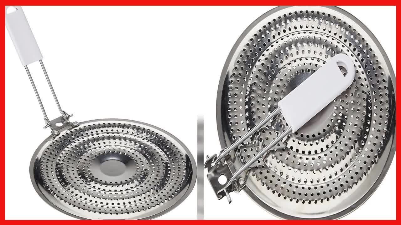 HIC Kitchen Heat Diffuser Reducer Flame Guard Simmer Plate, Stainless ...