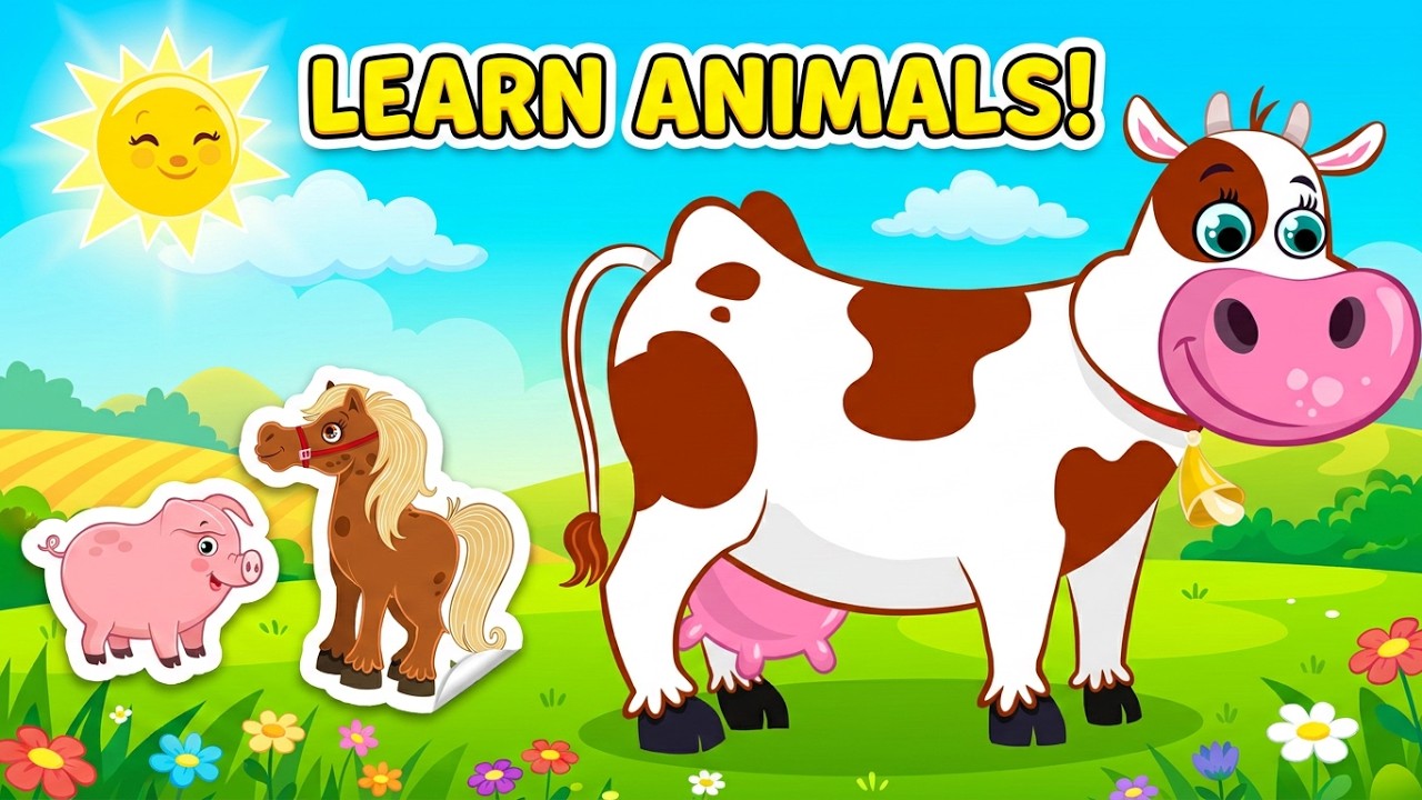 Learn Farm Animals with Fun Puzzles! 🧩 Animal Sounds for Kids ...