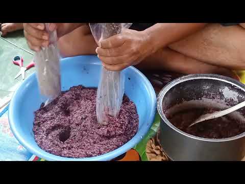 resep membuat ULI ketan hitam. bah Ina 79 - YouTube