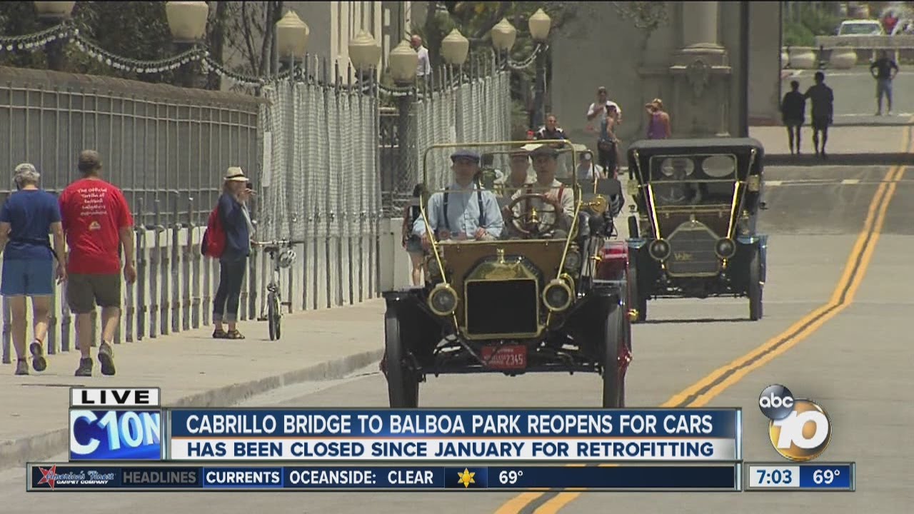 Cabrillo Bridge in Balboa Park reopens - YouTube