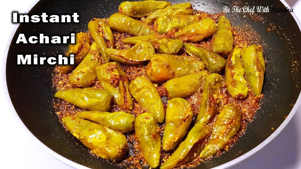 Instant Achari Mirchi Fry Recipe | How To Make Mirchi Fry At Home ...