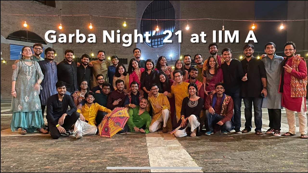 Garba night 2021 in IIM A!! - YouTube