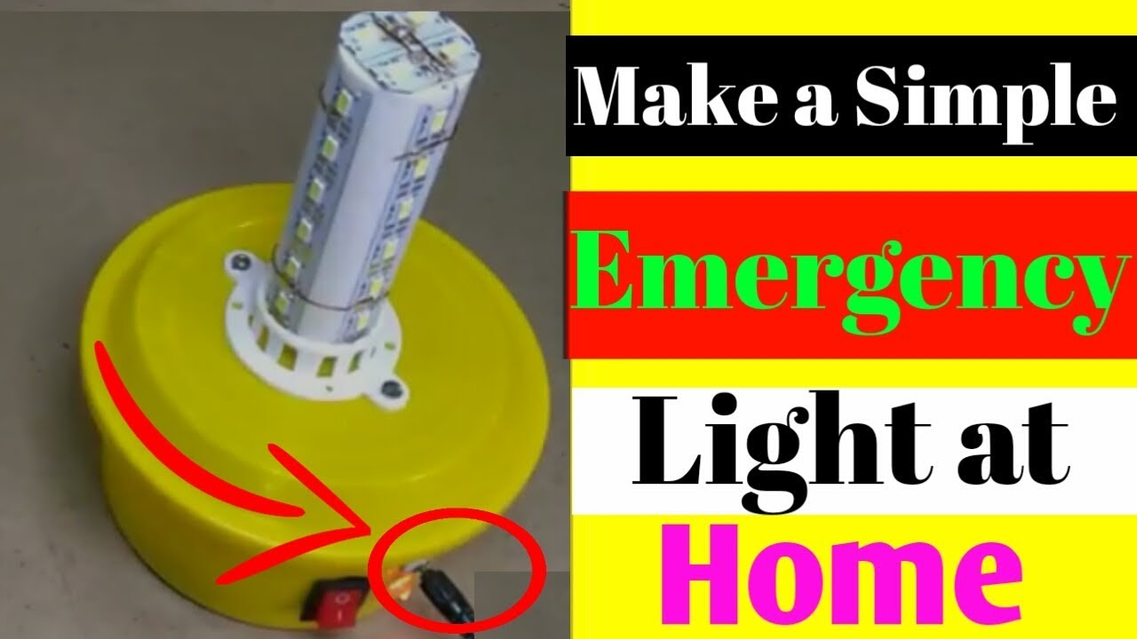 How To Make A Rechargeable Emergency Light Using Plastic Box | HOMEMADE ...