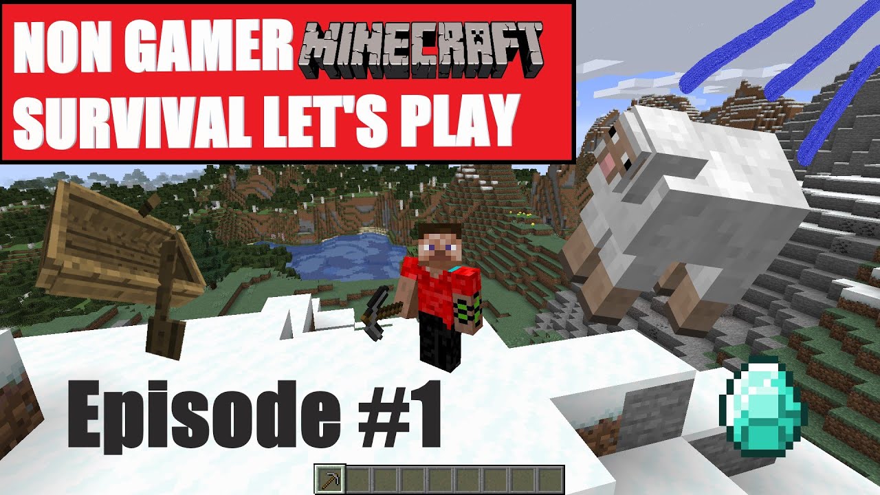 MINECRAFT - TEACHING MY NON-GAMER WIFE HOW TO PLAY MINECRAFT! EPISODE 1 ...