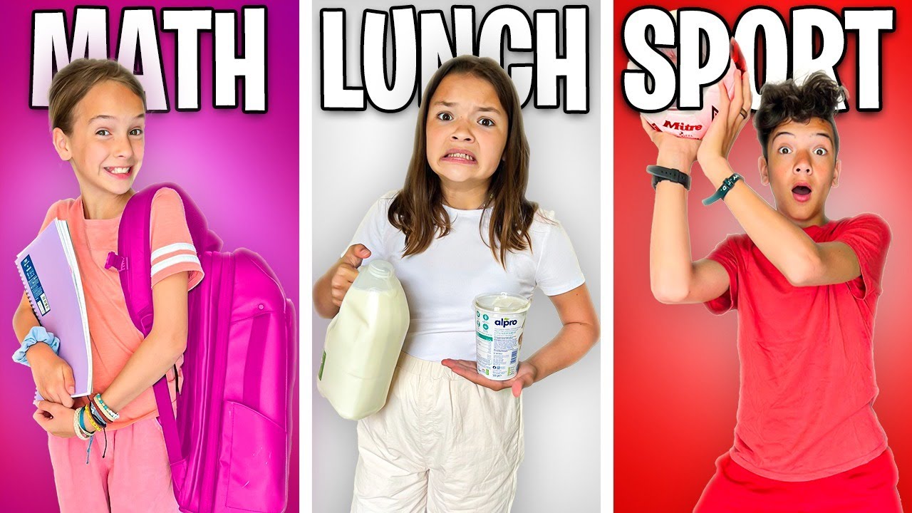 LAST Day of SCHOOL in ONE COLOR! - YouTube