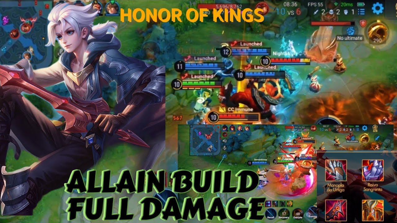 HOK Allain Best Build_Honor of Kings Allain Gameplay. - YouTube