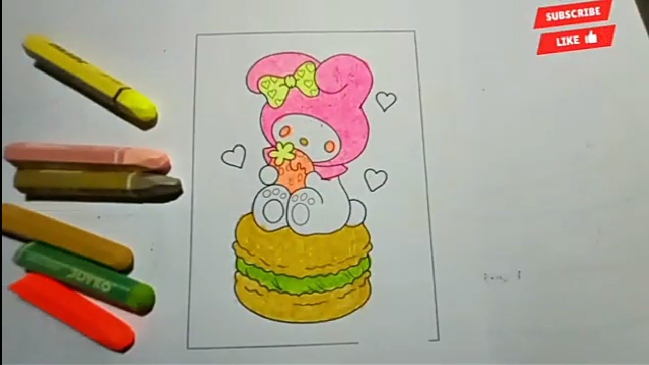 Melody coloring part 6 for kids | easy Melody drawing and painting ...