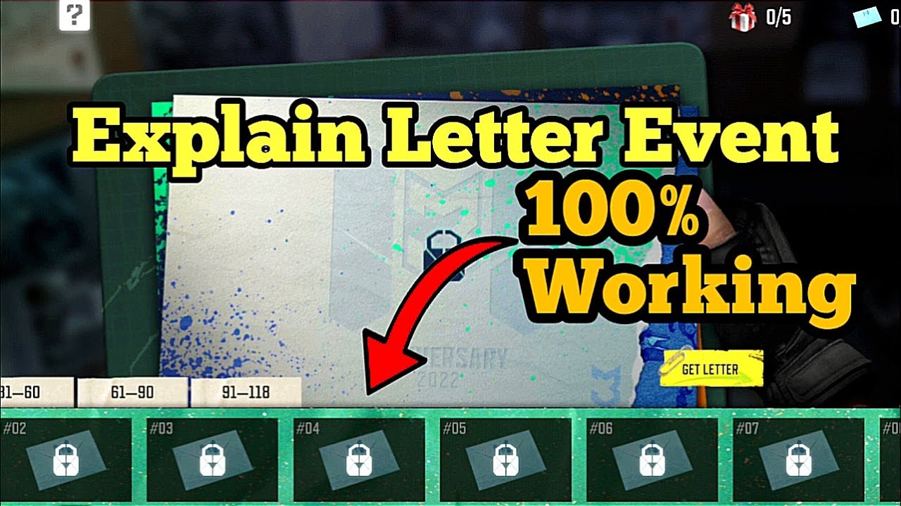 How To Get Letter | Letter Event Explain in cod mobile - YouTube