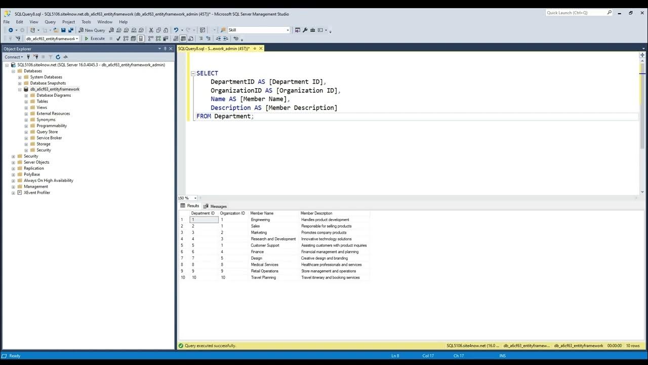 Aliasing Fields and Tables in SQL Server - YouTube