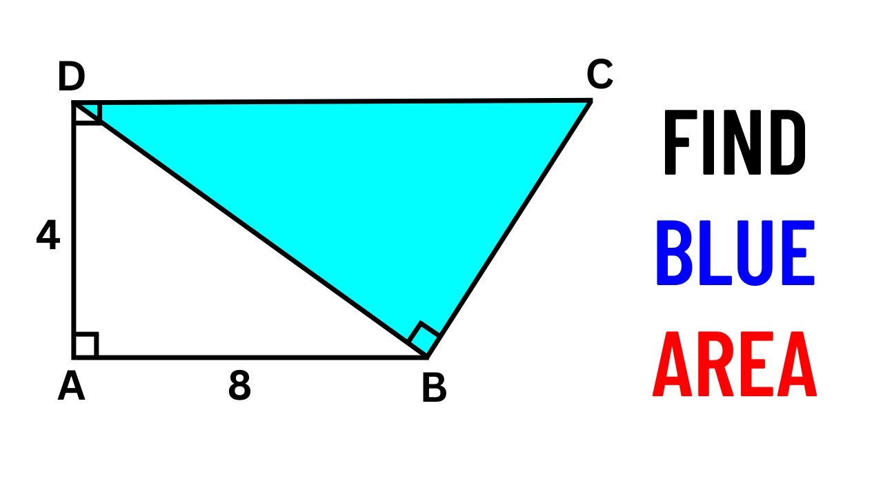 Find the blue shaded area | Geometry Problem | Important Geometry and ...