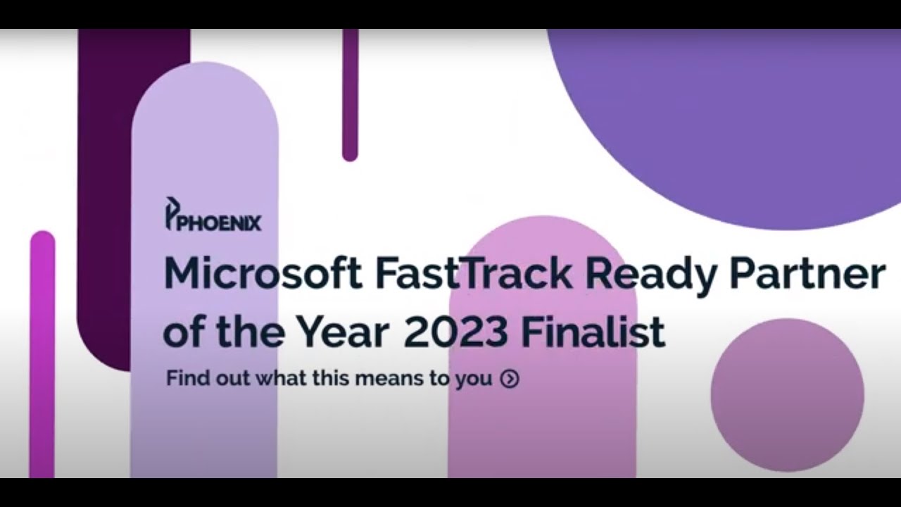 Phoenix Software: 2023 Microsoft FastTrack Ready Partner of the Year Award Finalist - YouTube