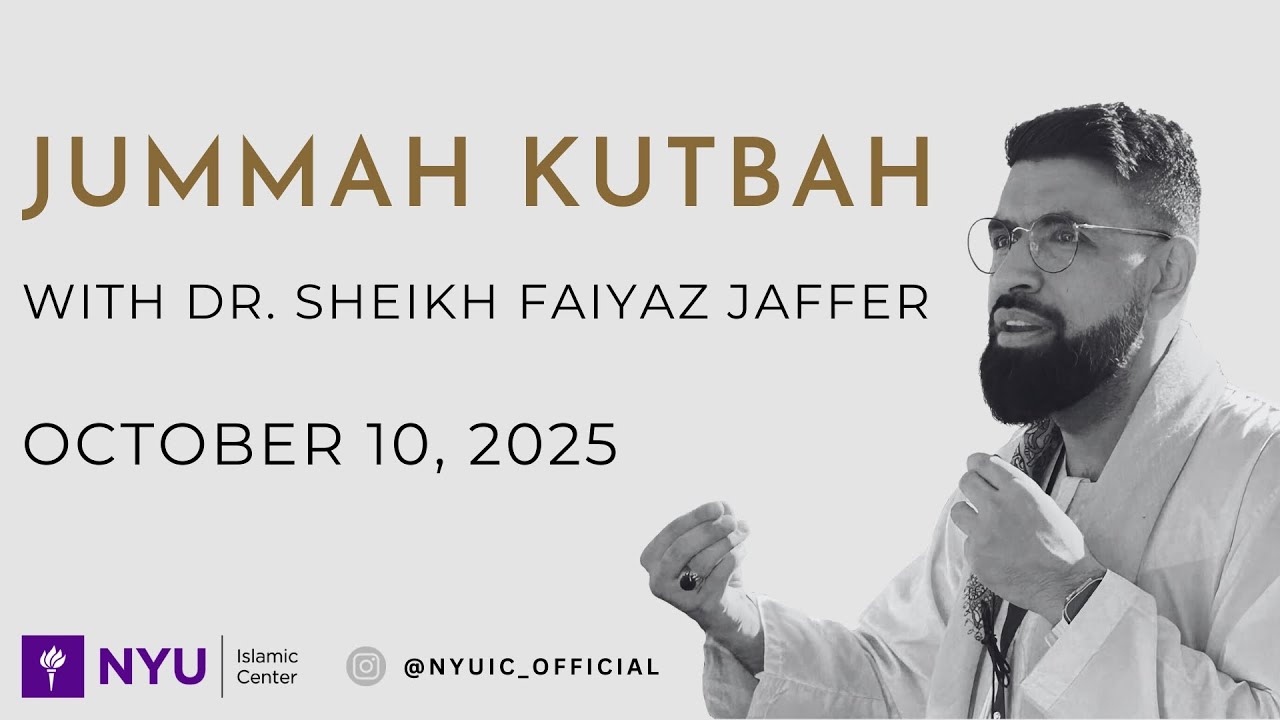 Prophetic Advice to Abu Dhar Al-Ghufari, Part 6 with Dr. Sheikh Faiyaz ...