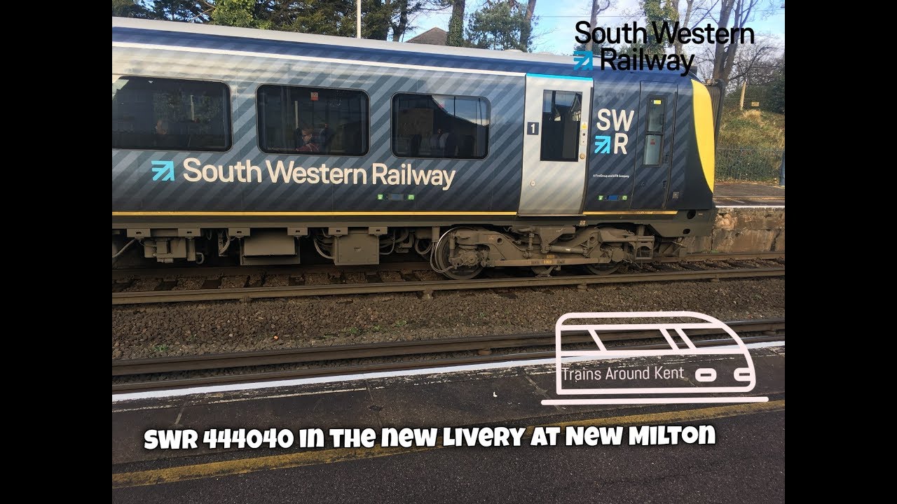 444040 In the New SWR Livery At New Milton | Trains Around Kent - YouTube