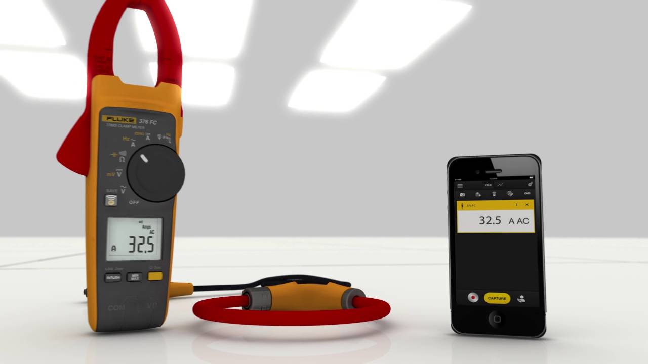 Fluke 376 FC True-rms AC/DC Clamp Meter with iFlex® - YouTube