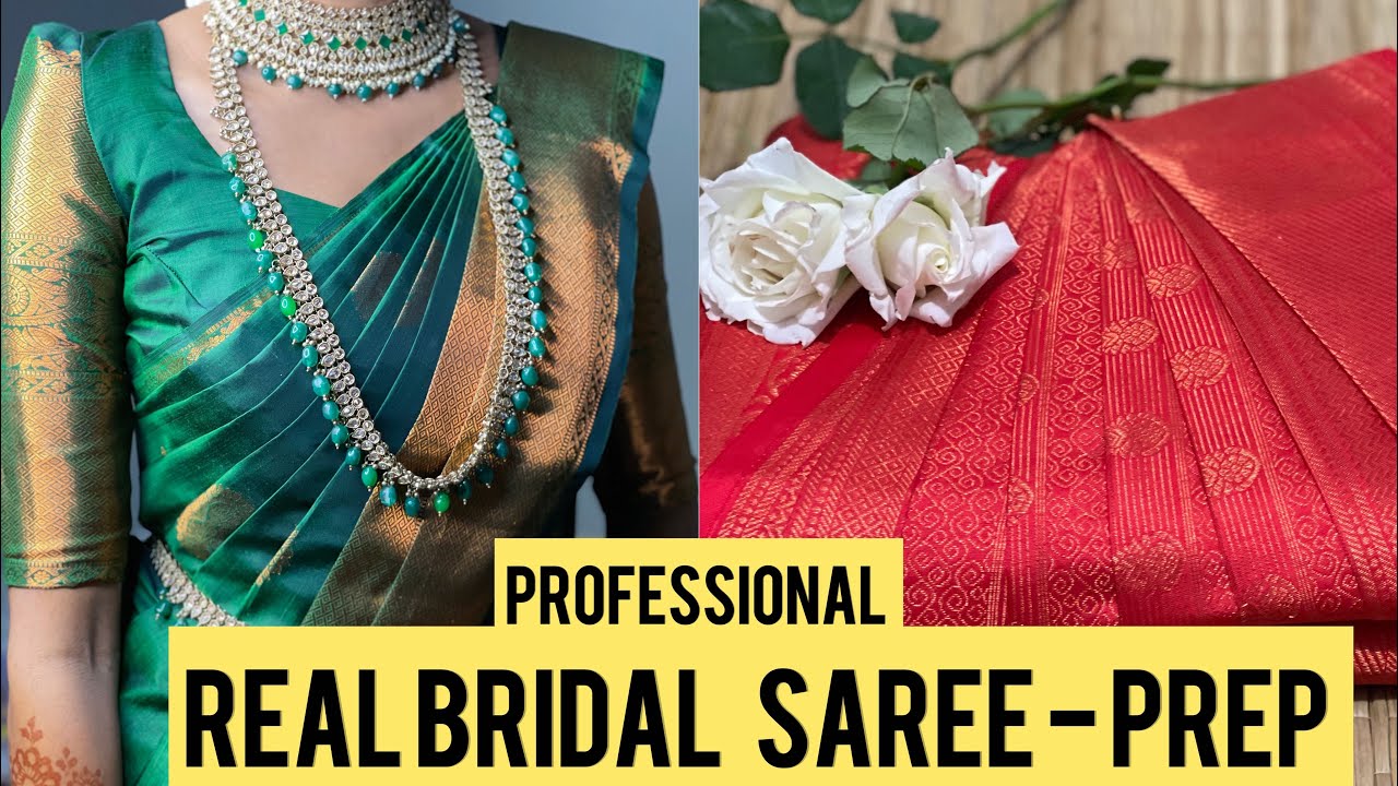 Saree Pleating and Ironing | professional saree pre plete and ironing ...