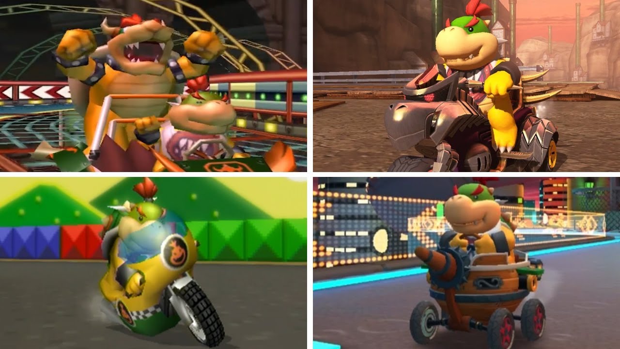 Evolution of - Bowser Jr. in Mario Kart Games - YouTube