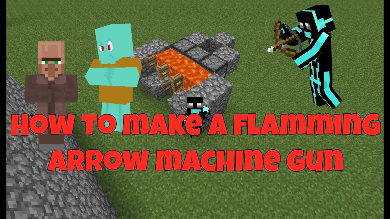 How to make a Flaming Arrow Machine Gun - YouTube