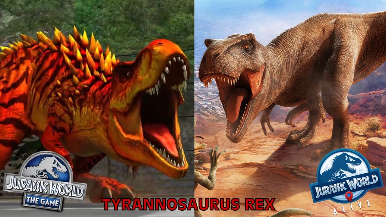 Tyrannosaurus Rex - Jurassic World: The Game & Jurassic World Alive ...