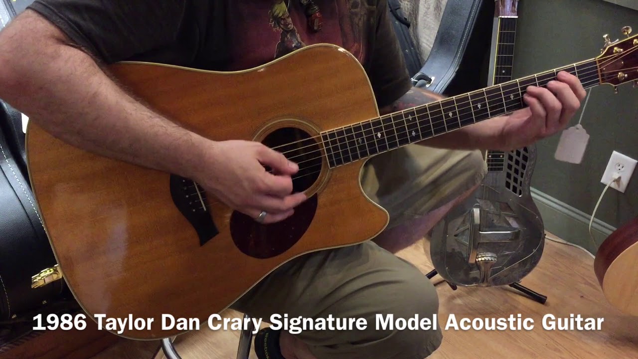1986 Taylor Dan Crary Signature Model DCSM Dreadnought Cutaway Acoustic ...